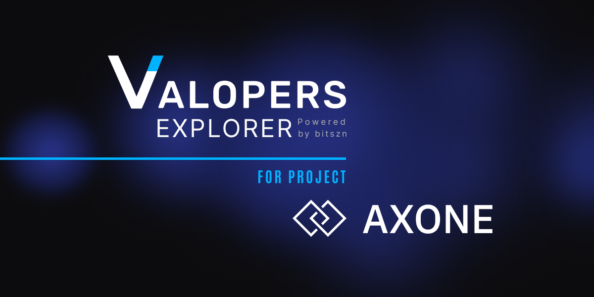 Project Overview - Axone (AXONE) Mainnet Explorer