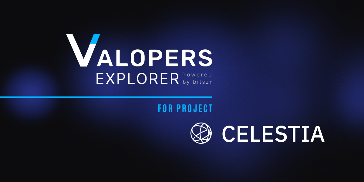 Project Overview - Celestia (TIA) Mainnet Explorer